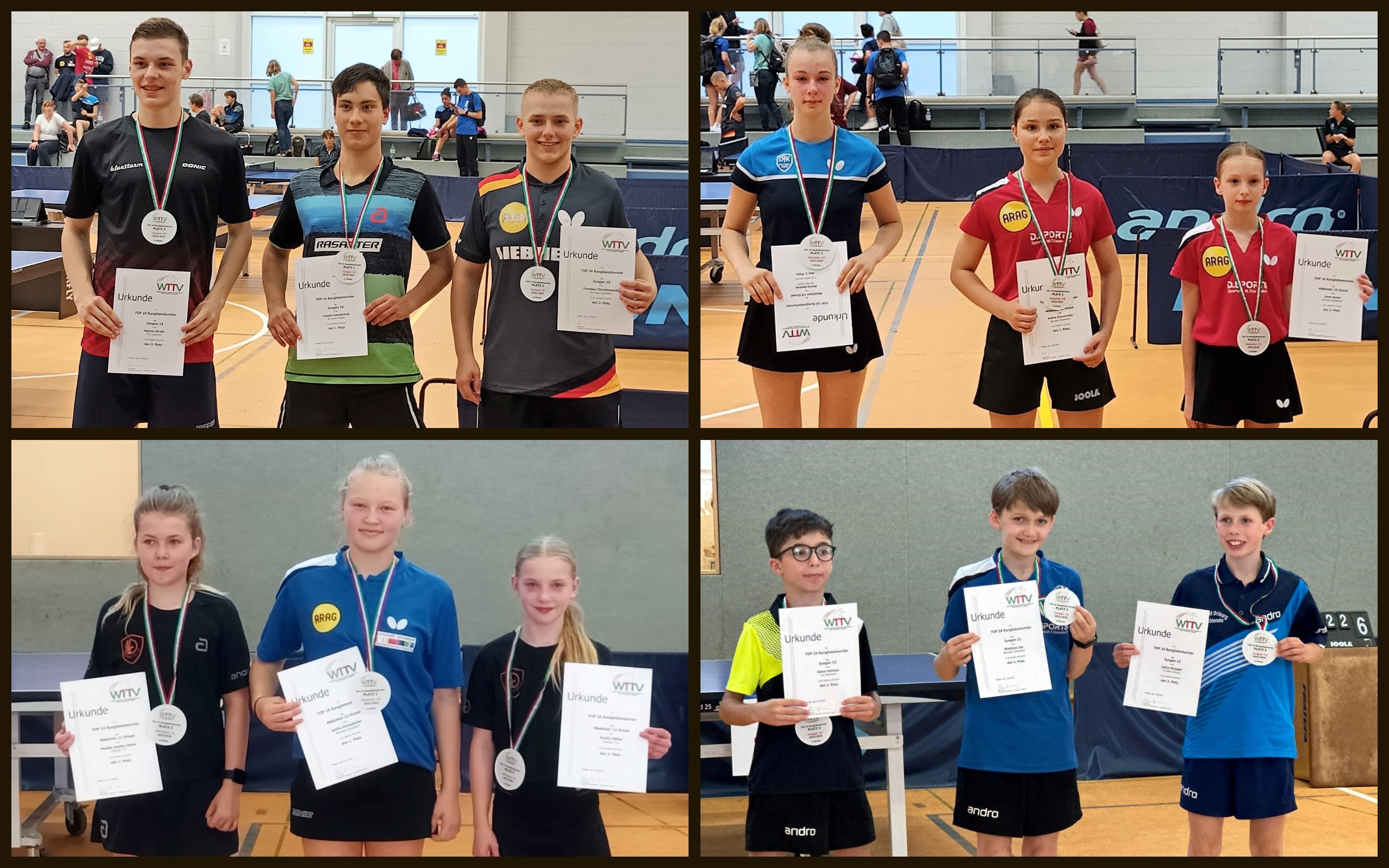 TOP 24/16 JUGEND 19 UND 13 - WTTV - Westdeutscher Tischtennis-Verband e.V.