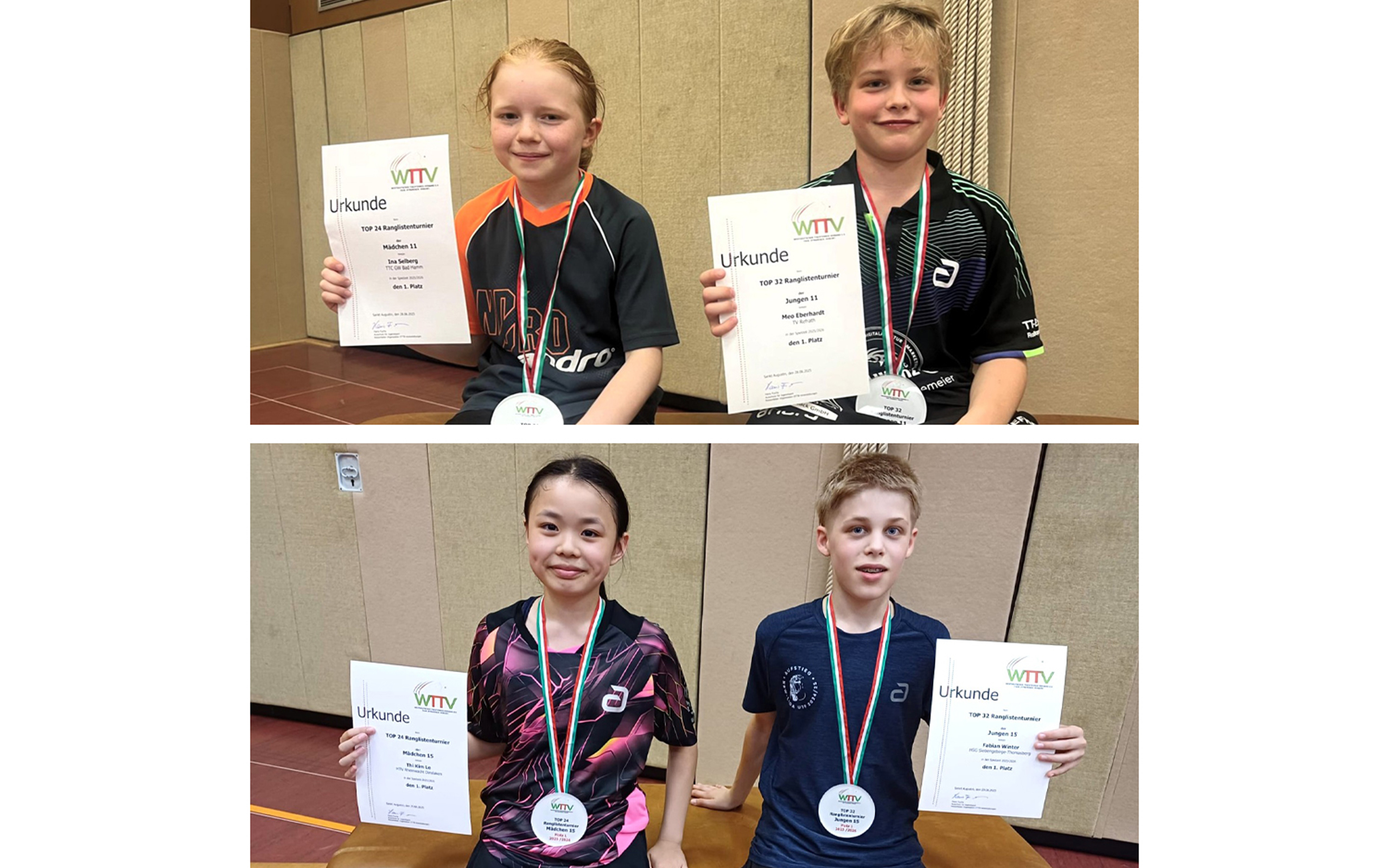 INA, MEO, THI KIM & FABIAN STRAHLEN - WTTV - Westdeutscher Tischtennis ...